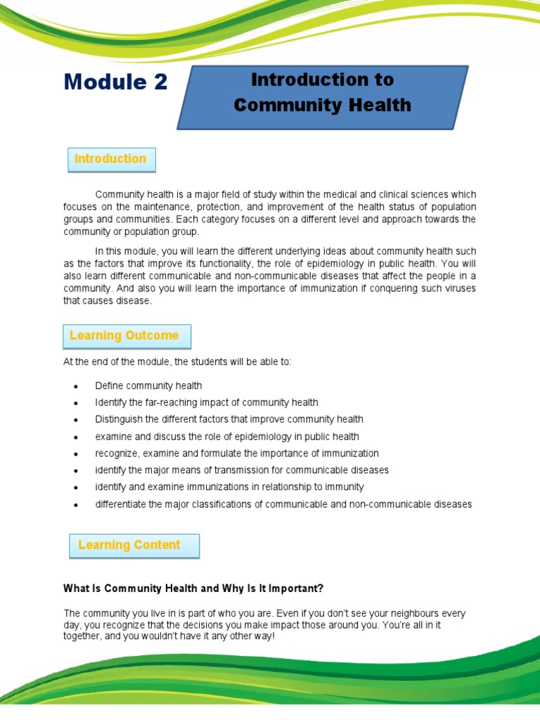 Introduction To Community Health: What Is Community Health and Why Is ...