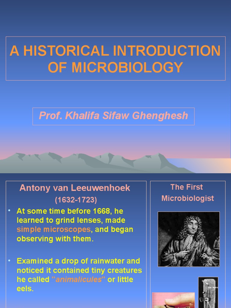 A Historical Introduction of Microbiology: Prof. Khalifa Sifaw ...