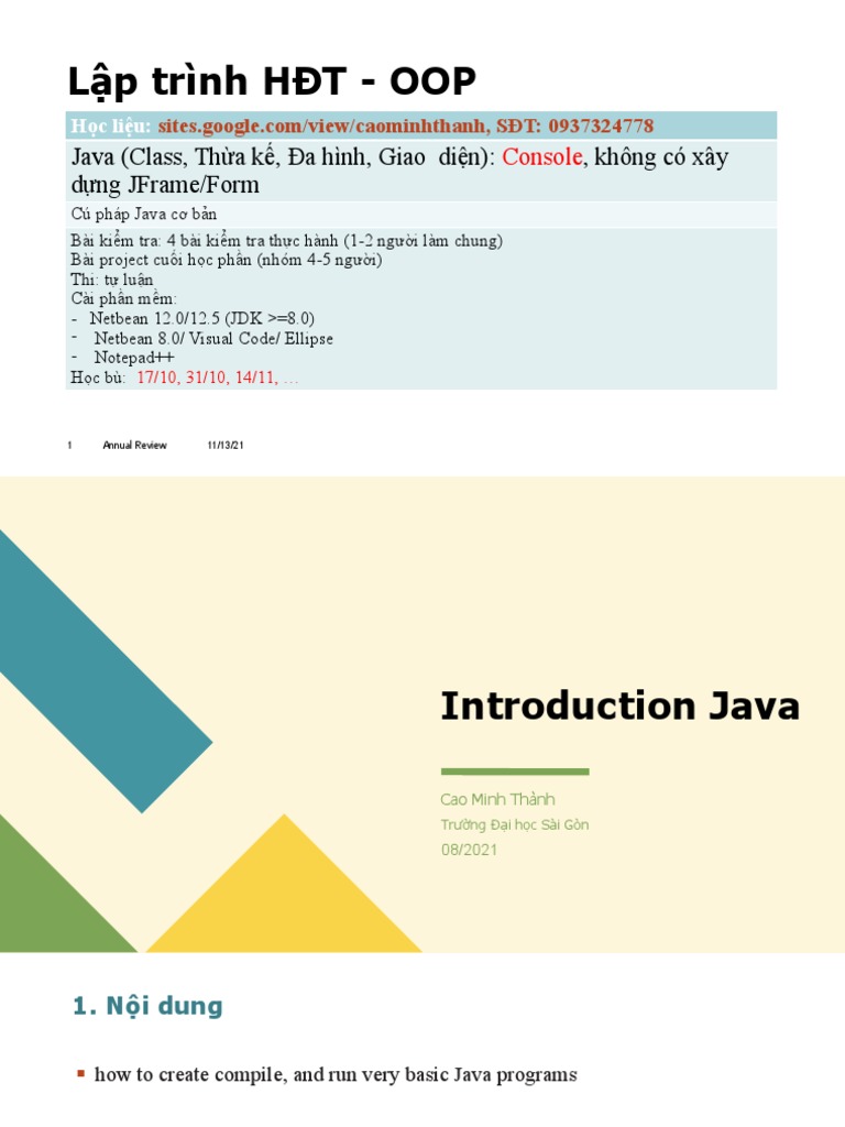 Chapter 1 - Introduction Java | Download Free PDF | Java (Programming ...