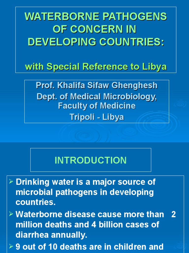 Waterborne Pathogens in Developing Countries | PDF | Diseases And ...