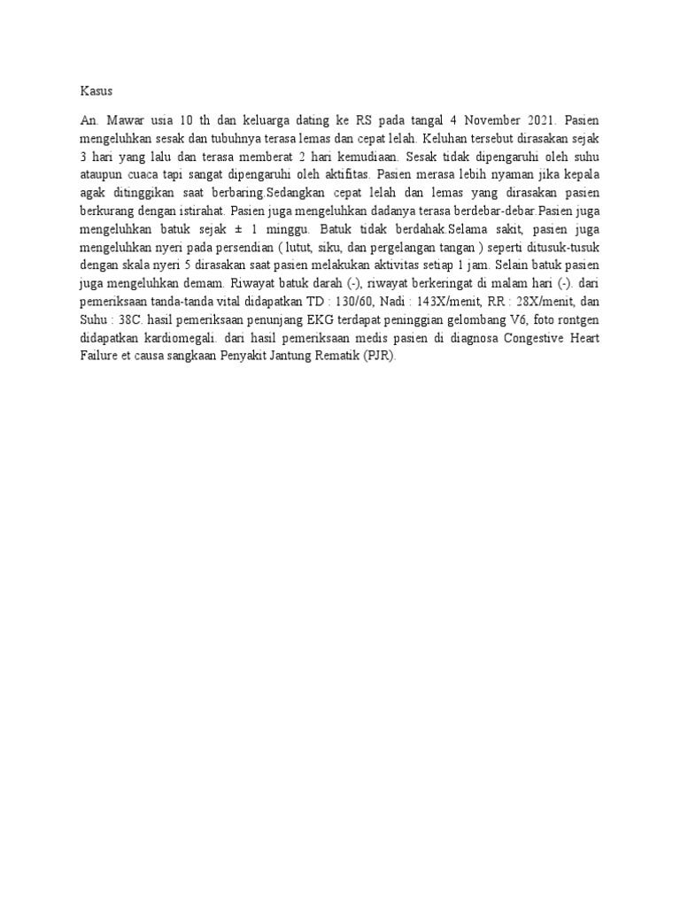 Asuhan Keperawatan Rematik Anak | PDF