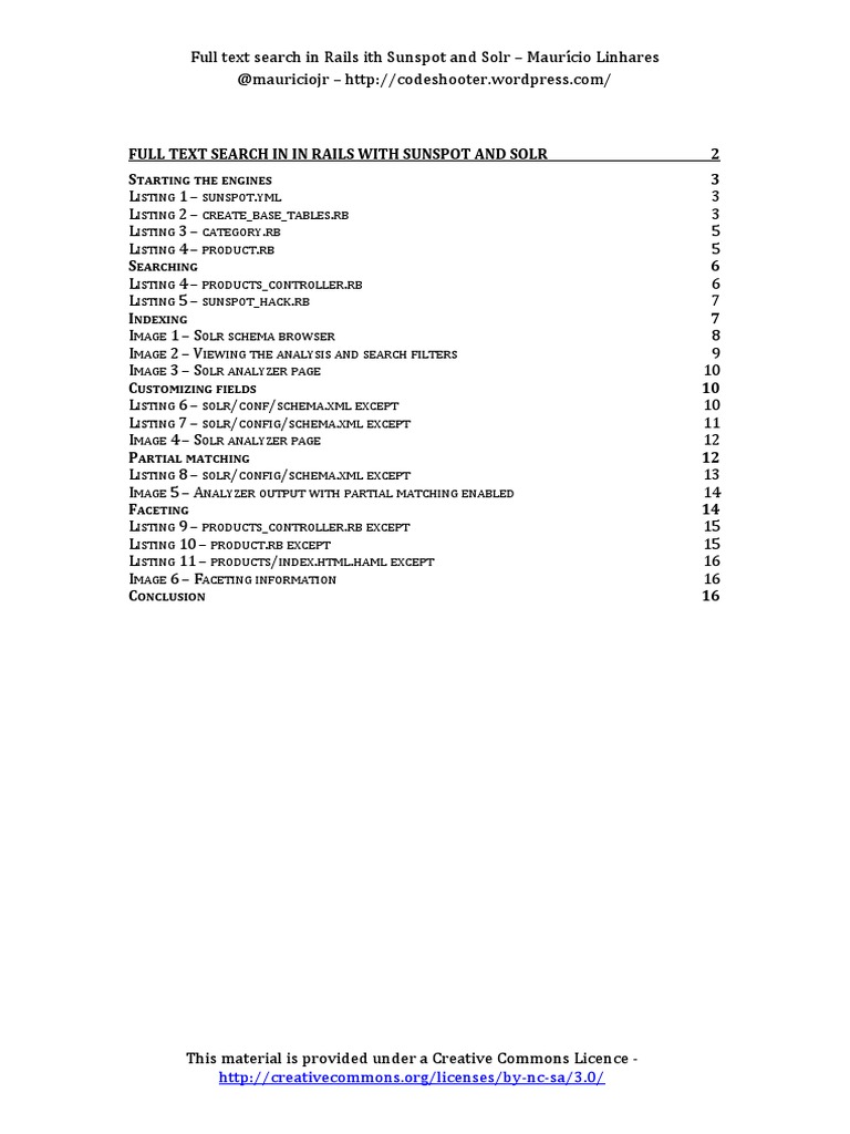 Full Text Search In Rails Ith Sunspot And Solr Maurício Linhares Pdf Database Index