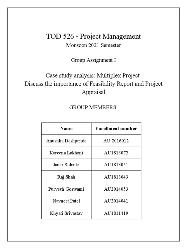 Project Management - Group 4 | PDF | Feasibility Study | Banks