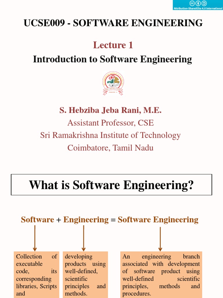 UNIT 1 - Introduction To Software Engineering | PDF | Software | Application Software