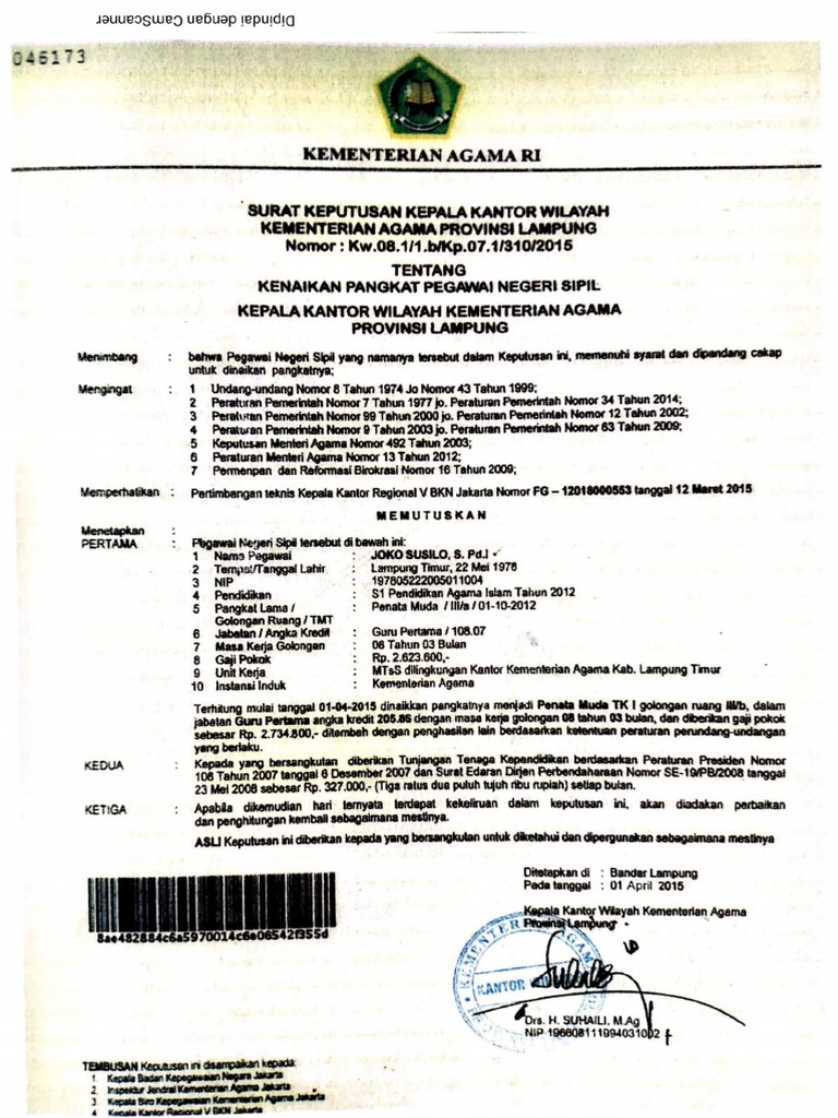 Surat Keputusan | PDF