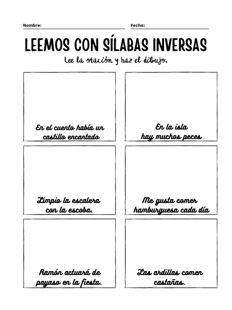 Leemos Con Sílabas Inversas | PDF