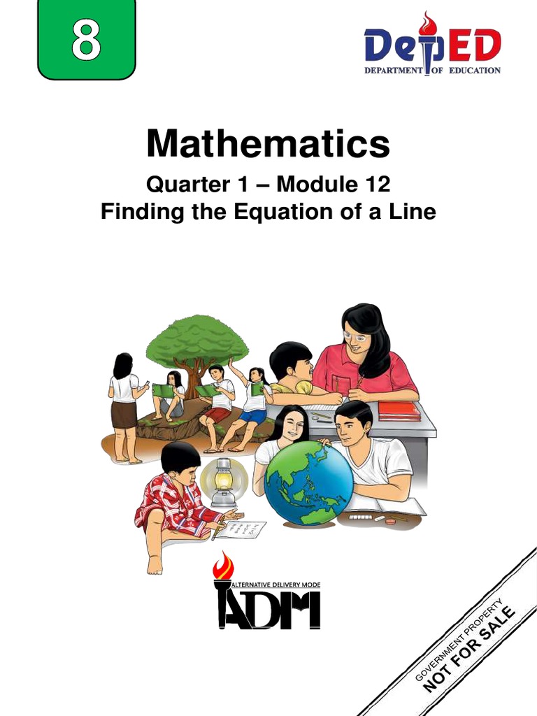 Mathematics: Quarter 1 - Module 12 Finding The Equation of A Line | PDF ...