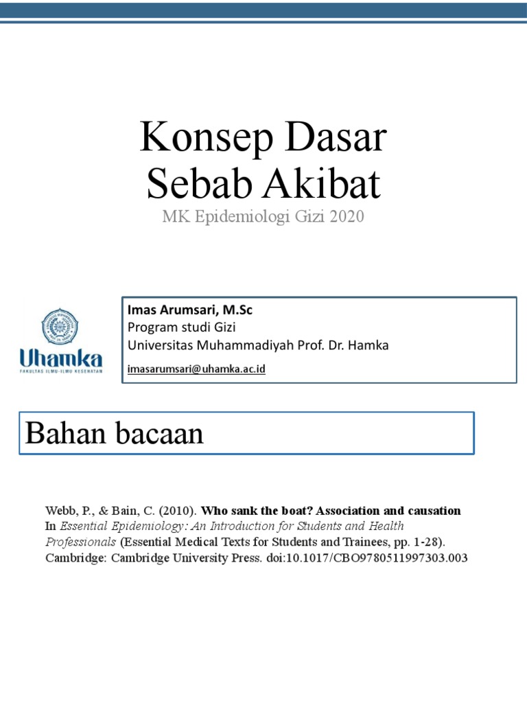 Konsep Dasar Sebab Akibat | PDF