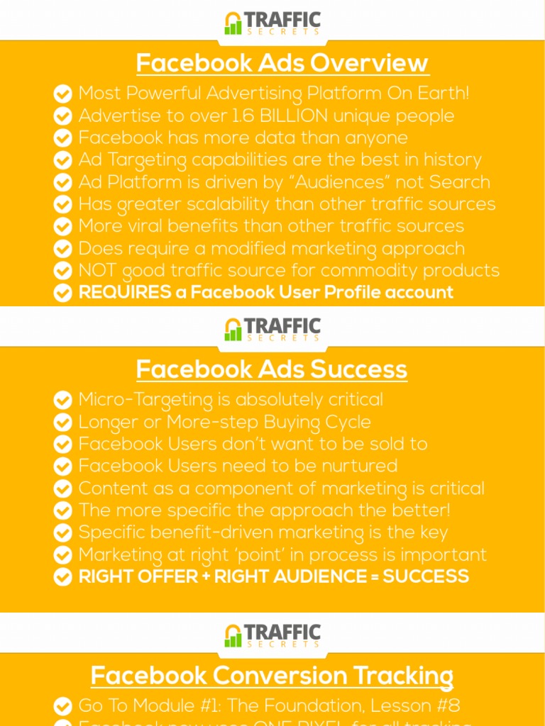 Dotcom Secrets FB Ads Guide | PDF | Facebook | Advertising