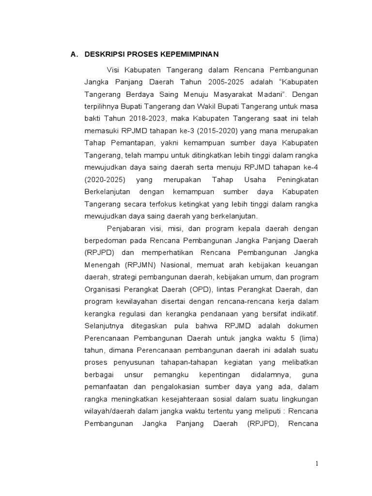 A. Deskripsi Proses Kepemimpinan-Farly | PDF