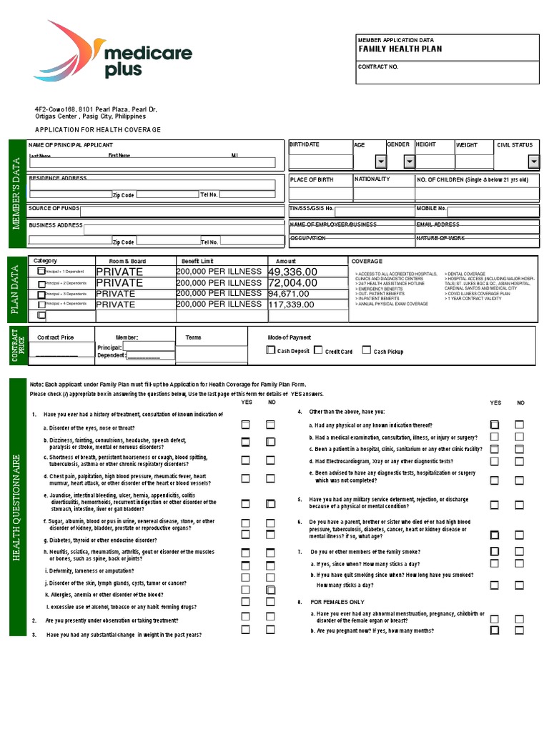 Medicare Plus - Family Health Plan - Private - 200k MBL | PDF ...
