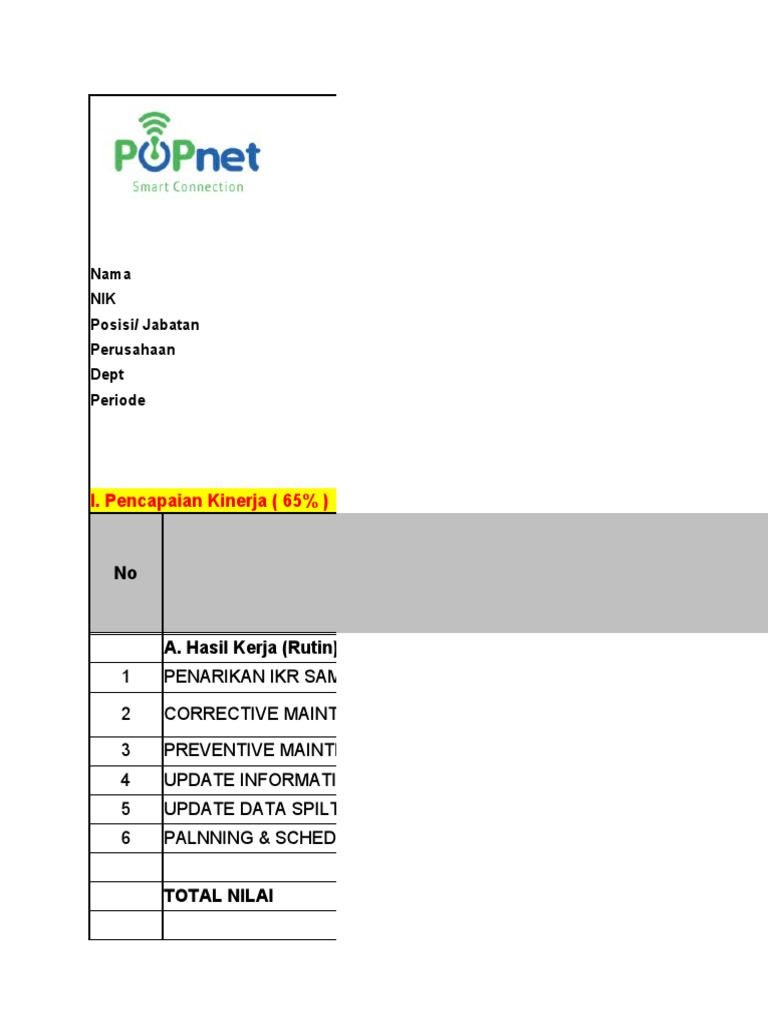 Individual Performance Planning & Perfomance Appraisal: I. Pencapaian ...