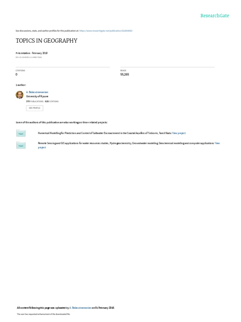 Topics in Geography | PDF | Map | Cartography