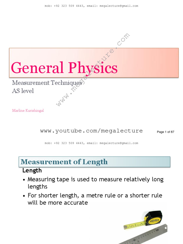 2 Measurement Techniques | PDF | Observational Error | Accuracy And Precision