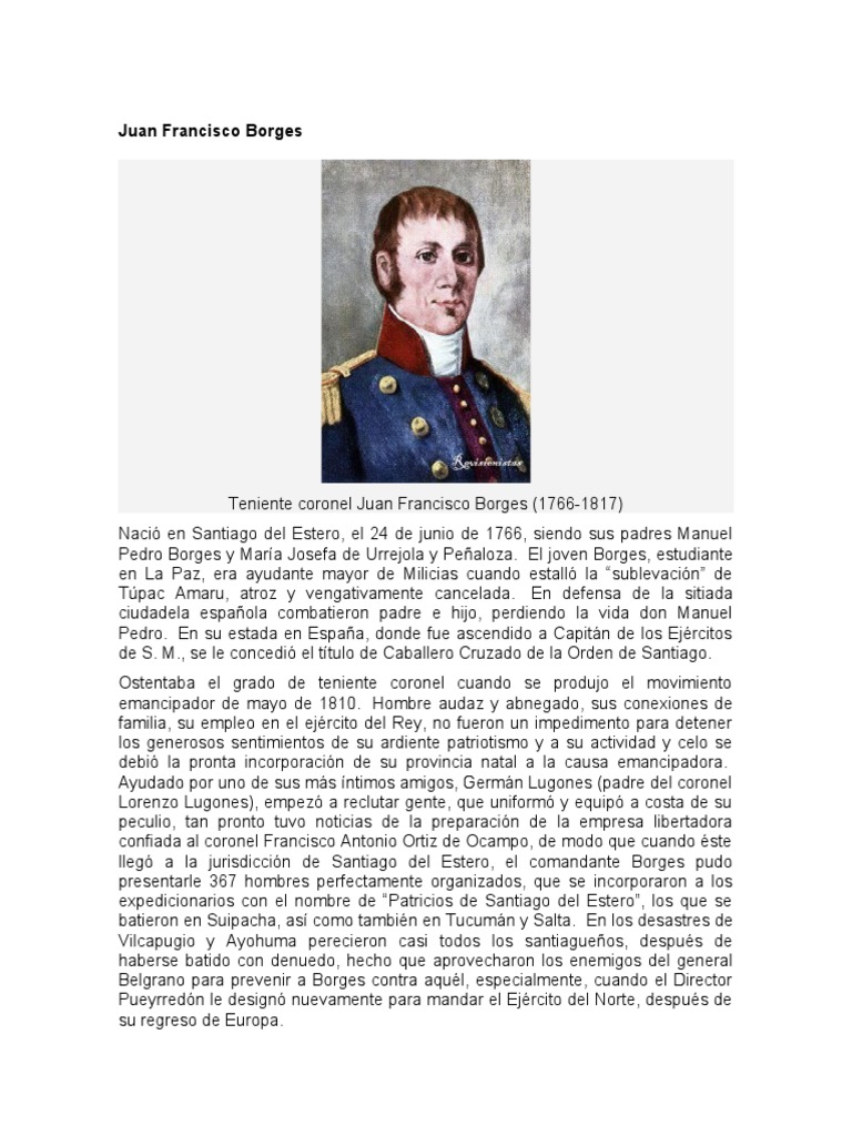 Juan Francisco Borges | PDF | Militar | Argentina