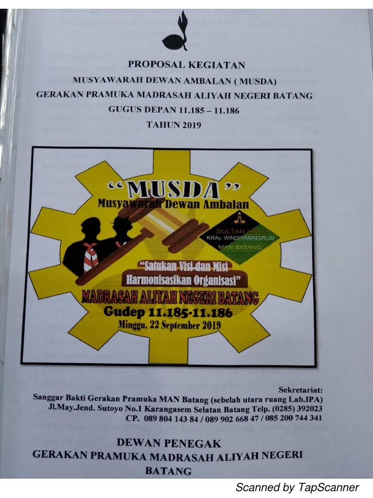 Proposal Kegiatan Musyawarah Dewan Ambalan (Musda) Gerakan Pramuka ... Proposal Kegiatan Musyawarah Dewan Ambalan (Musda) Gerakan Pramuka ...