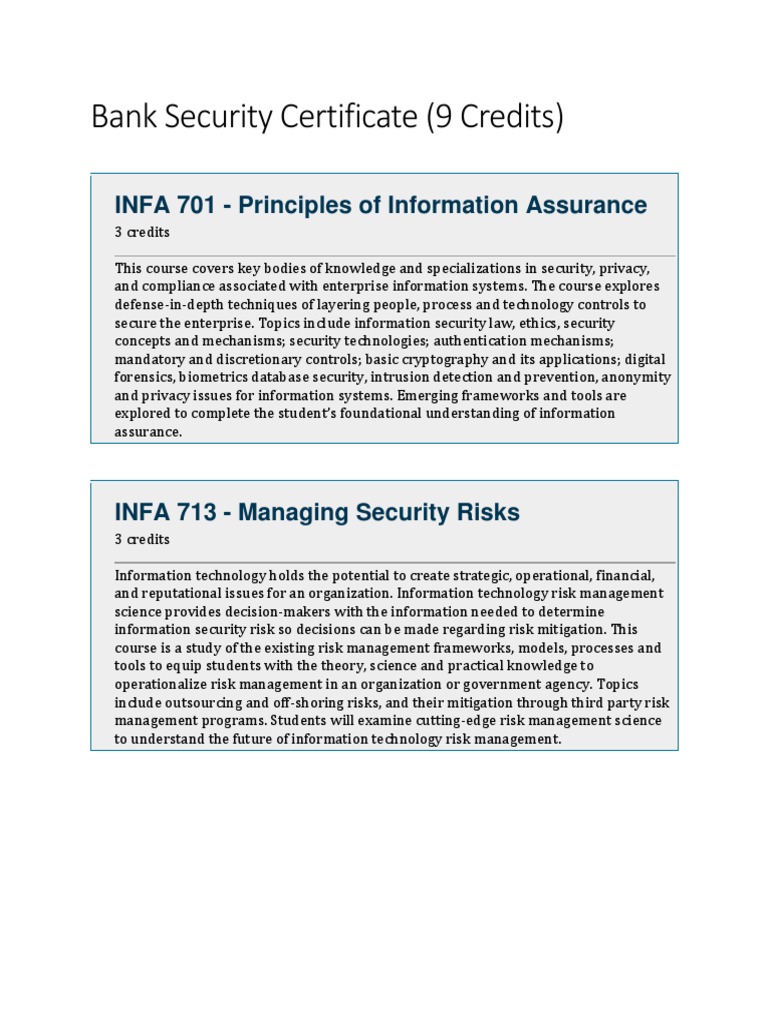 Bank Security Certificate | PDF | Computer Forensics | Information