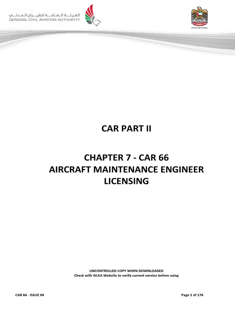 Car-66 - Aircraft Maintenance Engineer Licensing - Issue 04 | PDF ...