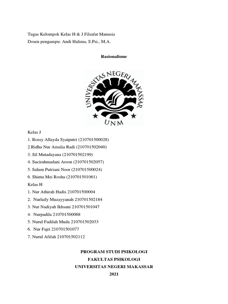 Rasionalisme | PDF | Filsafat