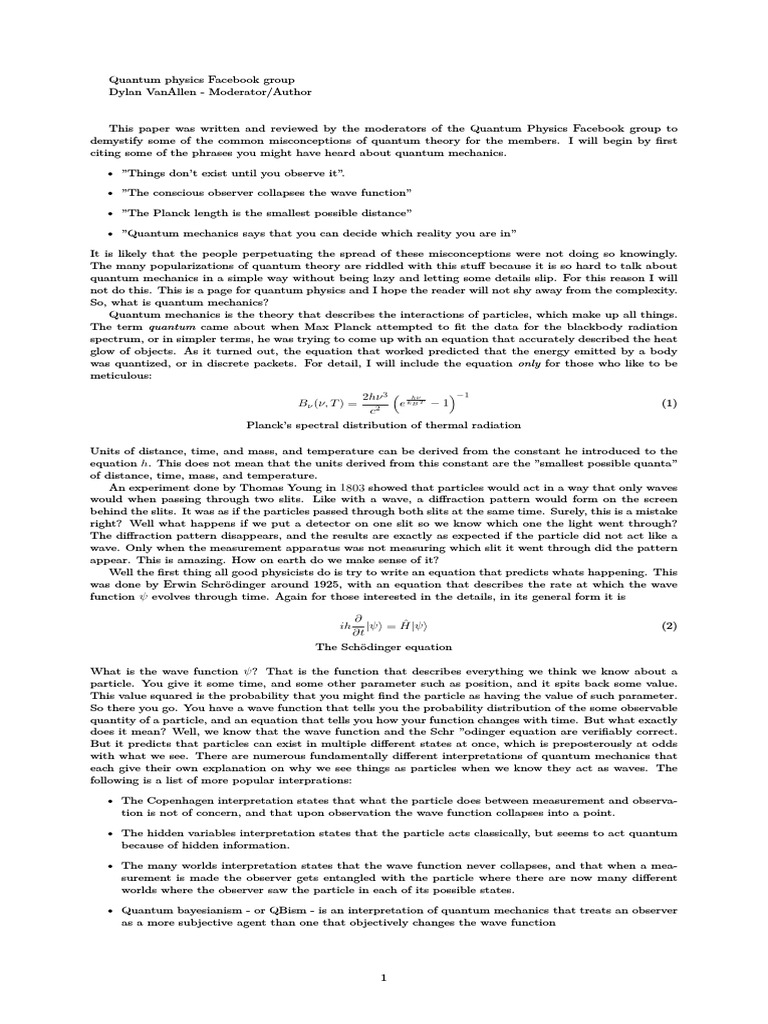 Collapse | PDF | Quantum Mechanics | Wave Function