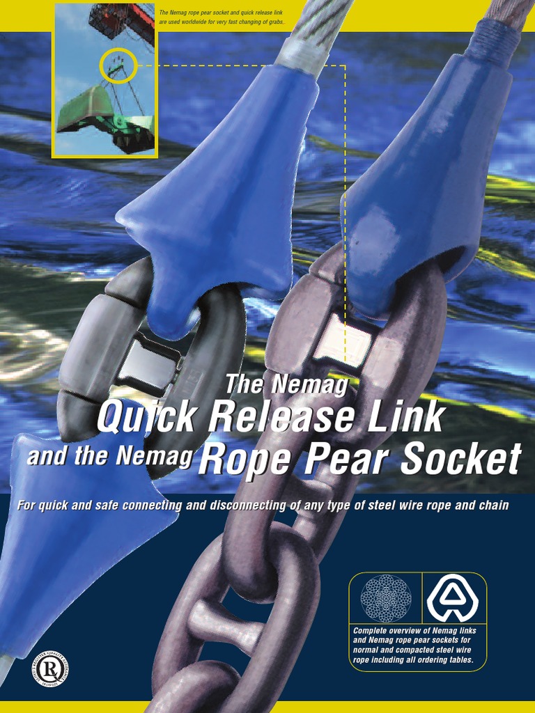 Brochure NEMAG Quick Release Links and Rope Pear Sockets | PDF | Wire ...