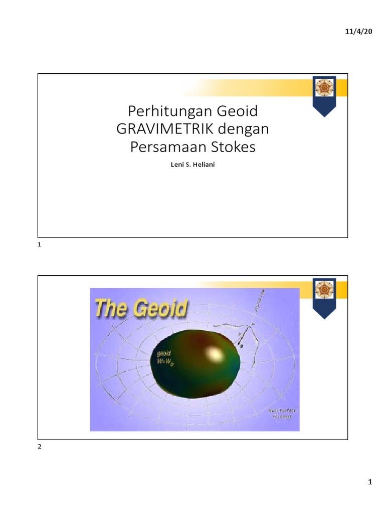 Geoid Gravimetrik | PDF | Sains & Matematika