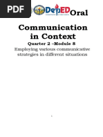 Oral Communication in Context: Quarter 1 - Module 6: Types of Speeches and Speech Style | PDF ...