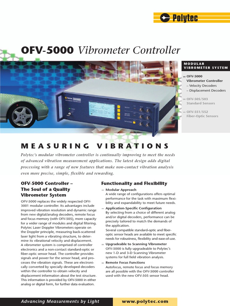 Polytec OFV-5000 - 01 | PDF | Digital Signal Processing | Optical Fiber
