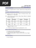 CA Inter Resume Format | PDF | Cognition | Cognitive Science