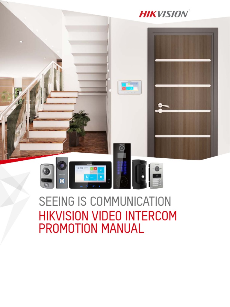 Video Intercom Promotion Manual Brochure | PDF | Access Control | Power ...