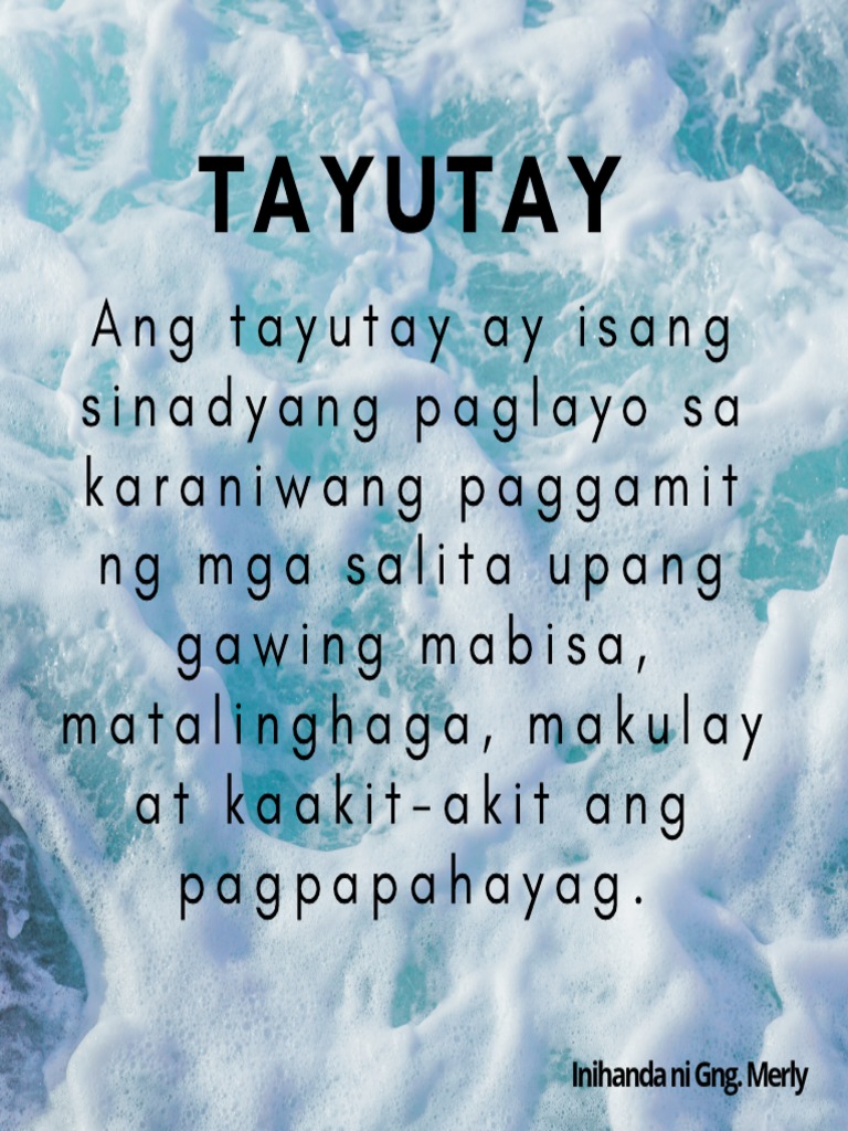 TAYUTAY | PDF