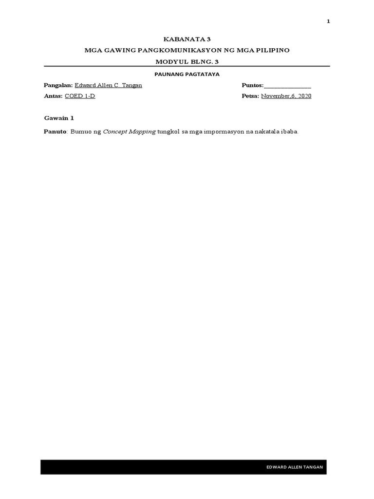 Komfil Gawain Finals | PDF