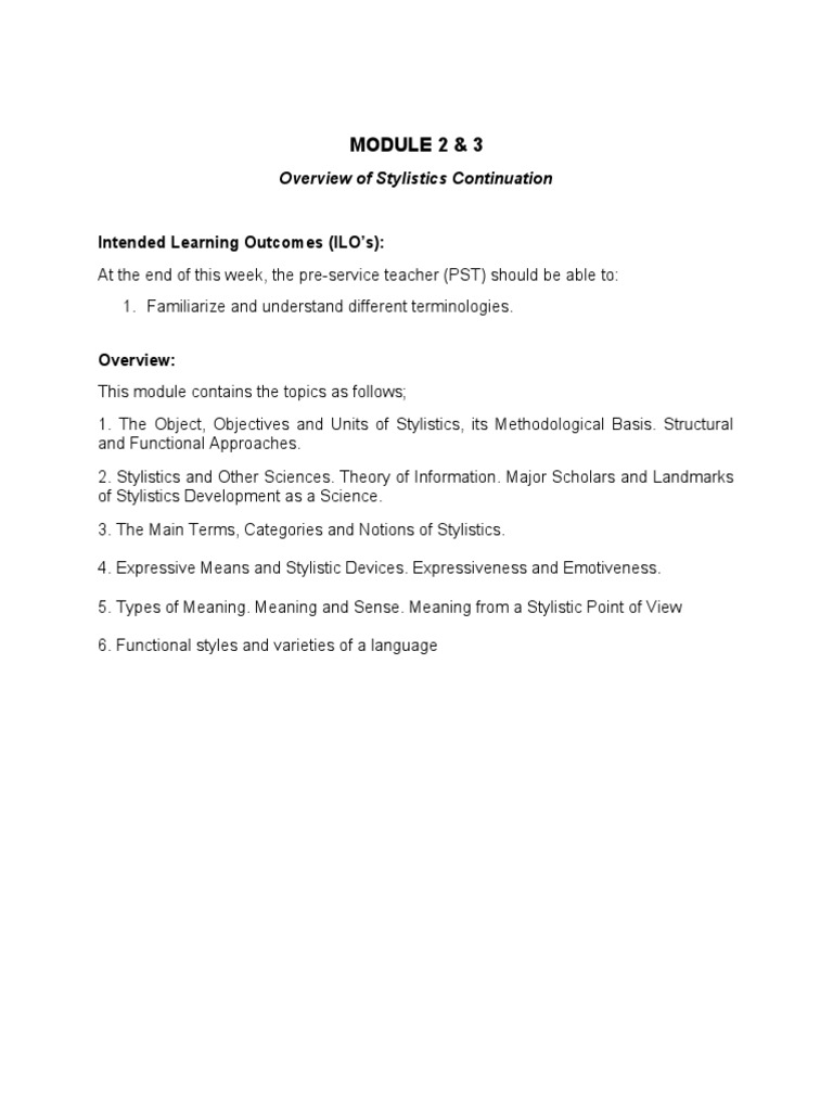 Overview of Stylistics and Discourse Analysis | PDF | Linguistics | Word