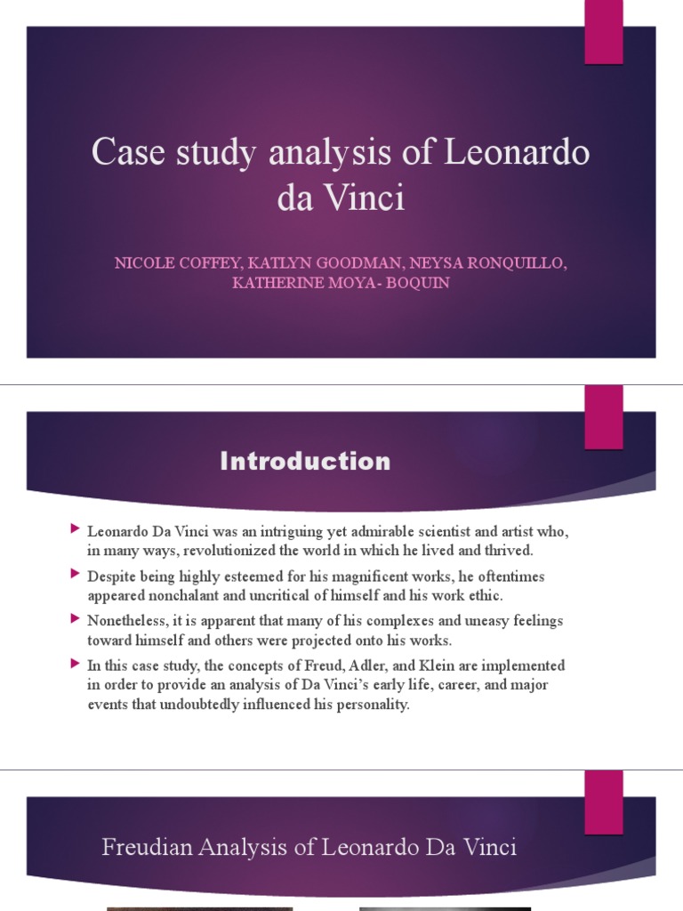 Leonardo Da Vinci Case Study Analysis | PDF | Id | Psychology