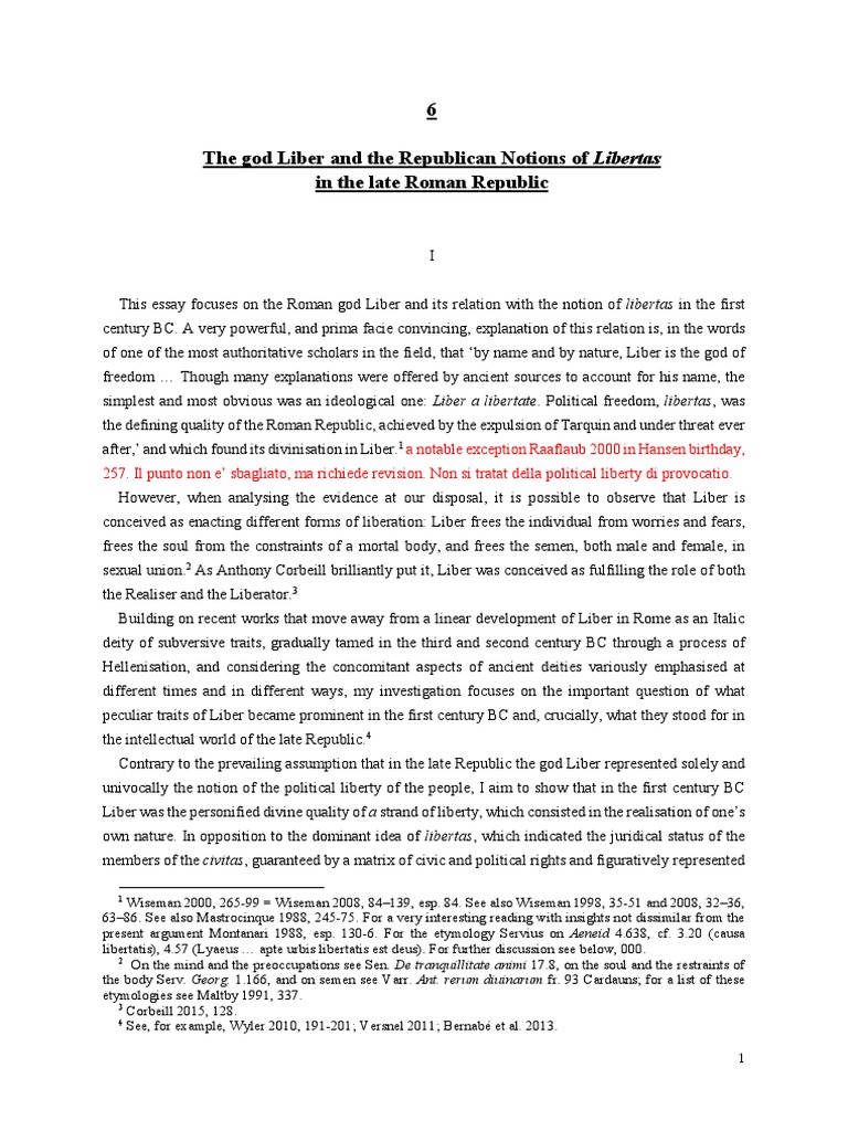 Roman God Liber and Libertas | PDF | Janus