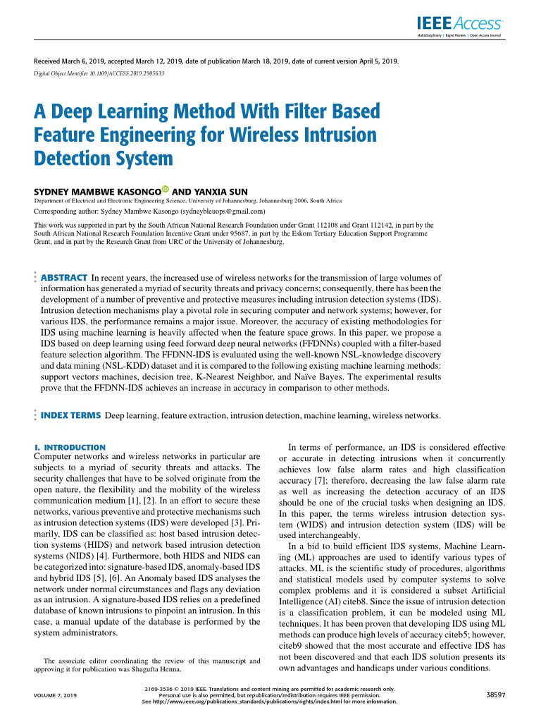 A Deep Learning Method With Filter Based Feature Engineering For ...