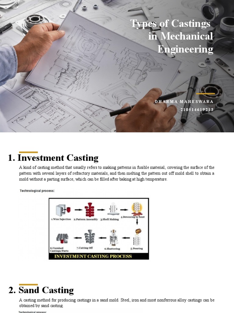 Types of Castings | PDF | Casting (Metalworking) | Materials Science