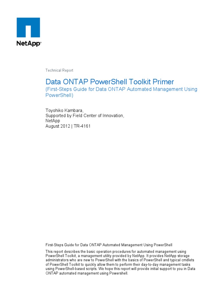 Ontap PSTK | PDF | Microsoft Windows | Command Line Interface