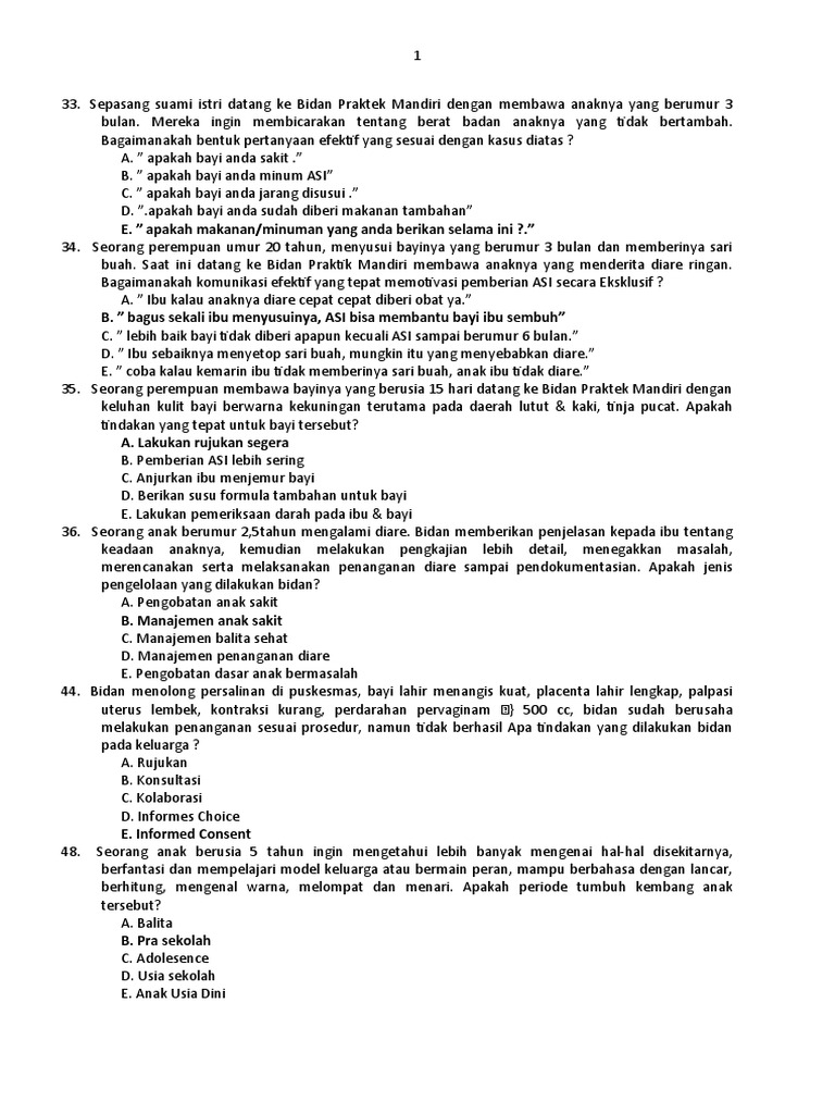 Sortir Soal Semester 2 Profesi | PDF | Kesehatan Holistik
