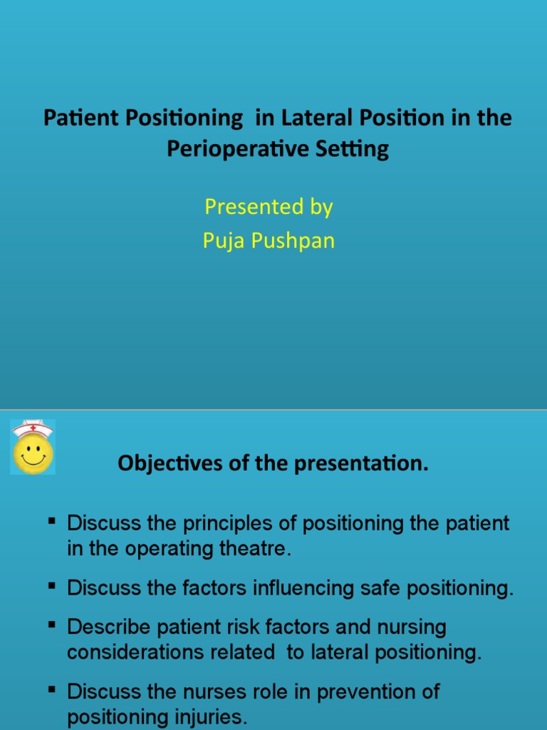 Patient Positioning in Lateral Position in The Perioperative Setting ...