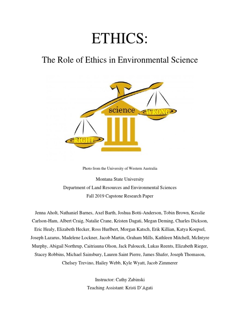 2019 Capstone Ethics and Enivronmental Science | PDF | Coral Reef ...