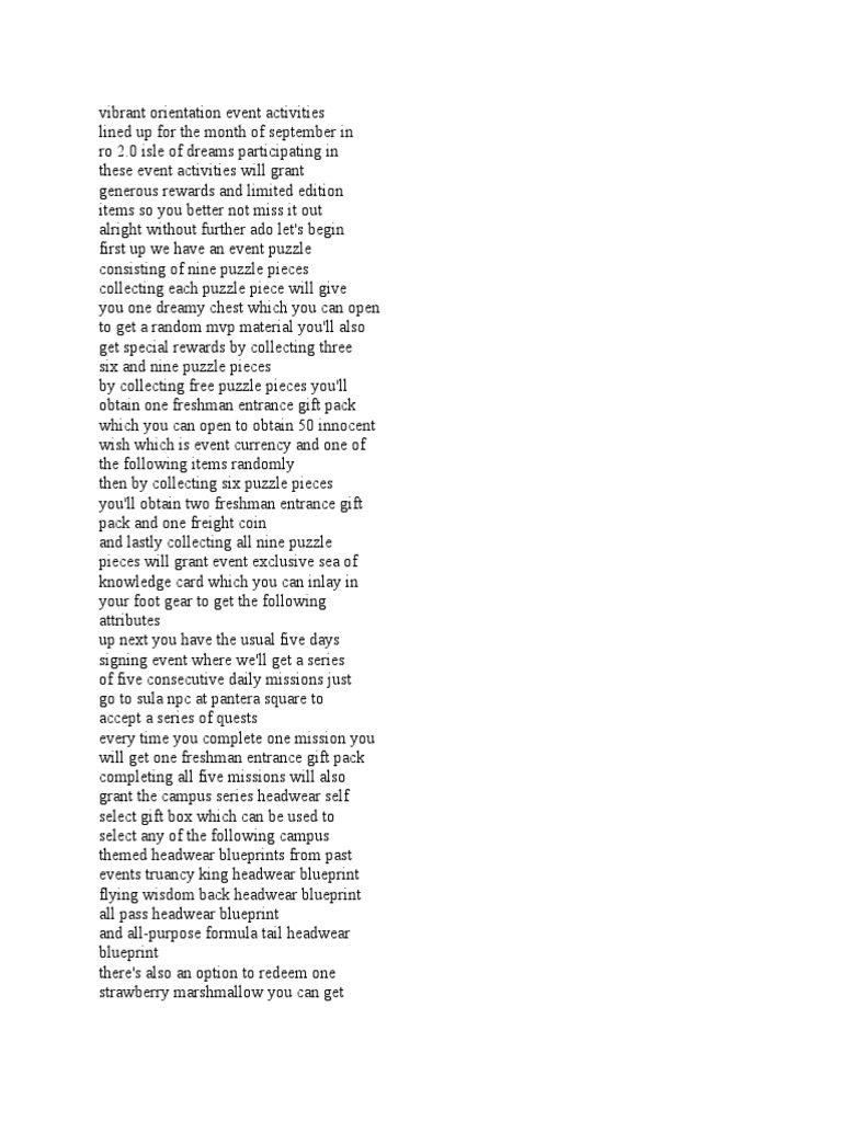 Vibrant Orientation Event Activities | PDF