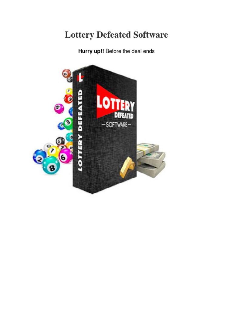 Lottery Defeater Software - Proven System - Make Money | PDF | Lottery ...