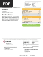 Xfinity Bill Template | PDF