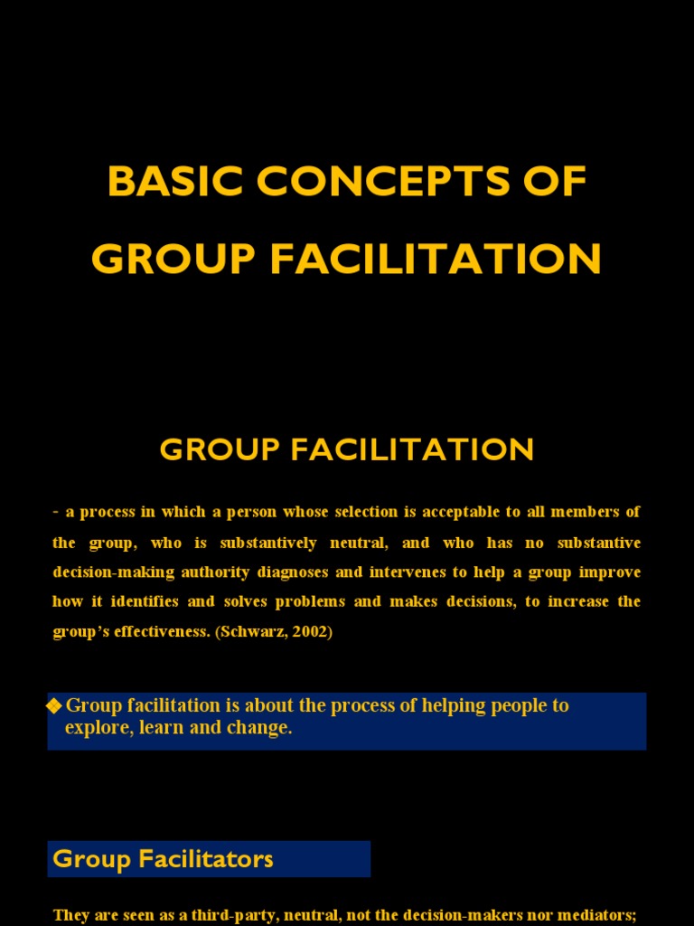 Understanding Group Facilitation Basics | PDF | Career & Growth