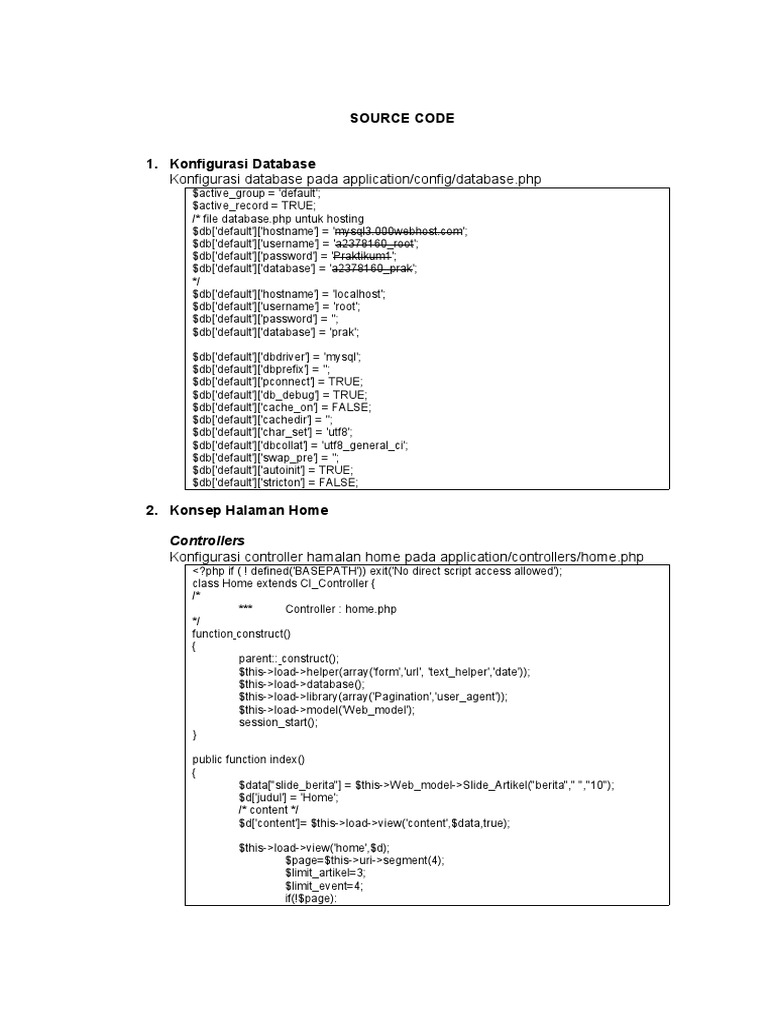 PHP CodeIgniter Database Config | PDF | Computer Programming | Computer ...