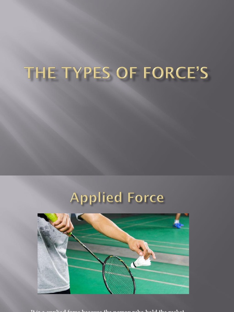 The Types of Forces | PDF