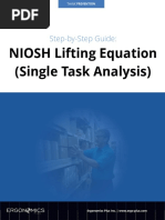 Niosh Lifting Equation English and Metric | PDF