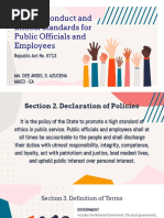 Public Service Code of Conduct Overview | PDF | Employment | Government