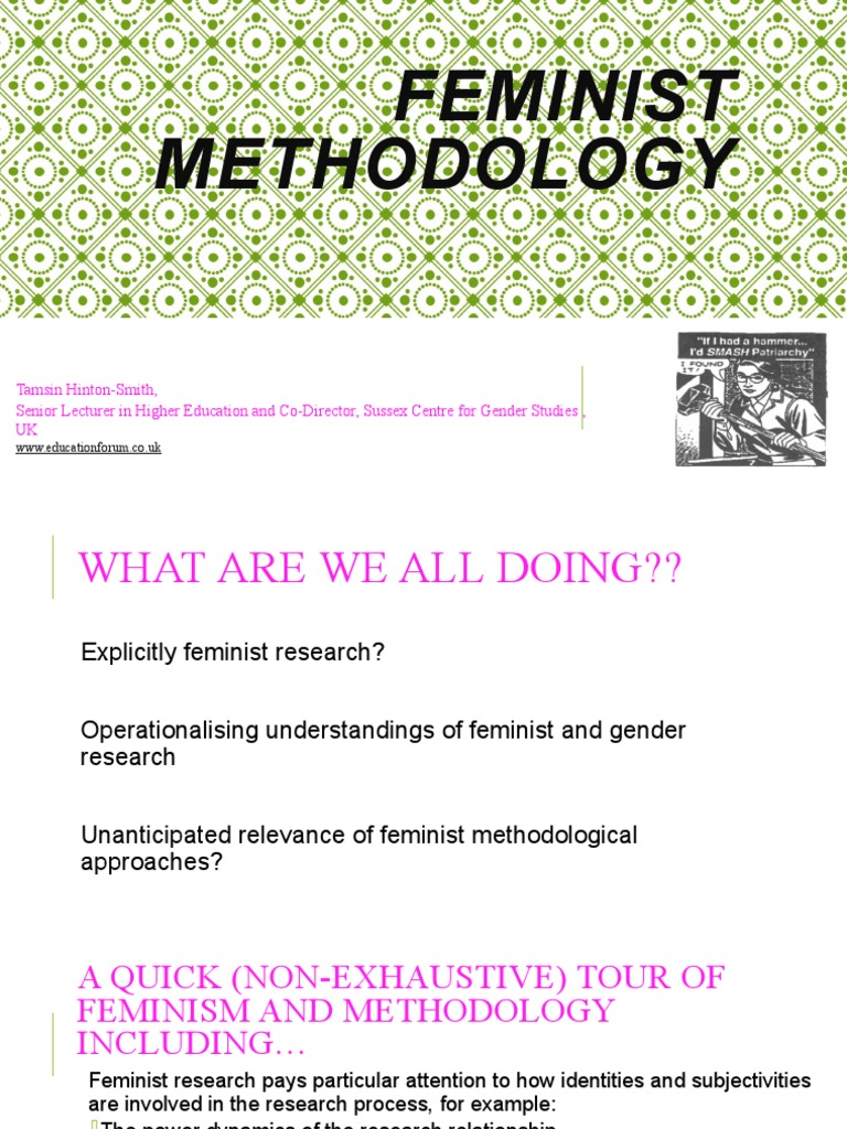 Feminist Research Methodologies | PDF | Gender Studies | Feminism
